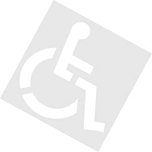 Handicap Parking Stencil - Disabled Parking Space Template, Accessible ...