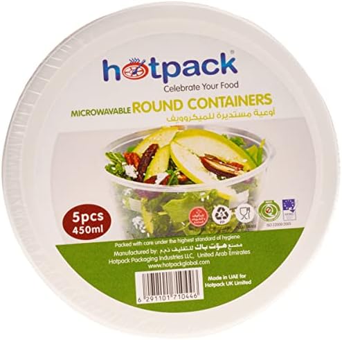 Hotpack Microwavable Container W/Lid Round 450ml5Pcs Hsmmp400 price in ...