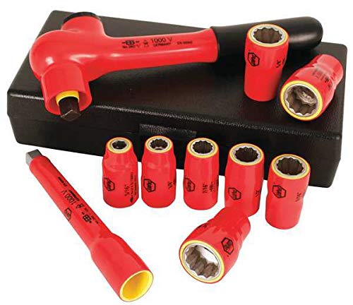 Insulated Socket Wrench Set, 10 pc.: Amazon.com: Industrial & Scientific