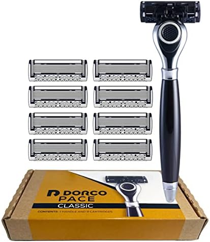 DORCO Pace Classic - Seven Blade Razor System with Pivoting Head and ...