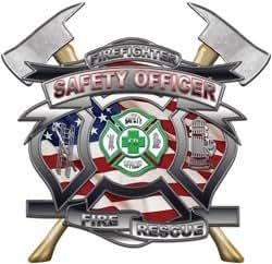 Amazon.com: Safety Officer Firefighter Fire Rescue Decal - 2" h ...