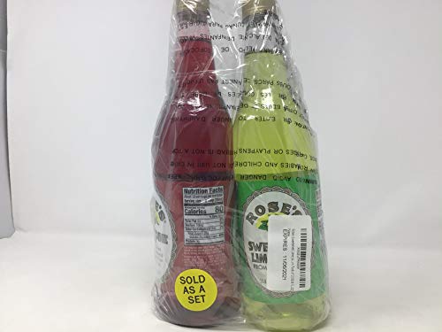 Rose’s Sweetened Lime Juice, Grenadine 1 Liter (33.8 Fluid Ounces ...