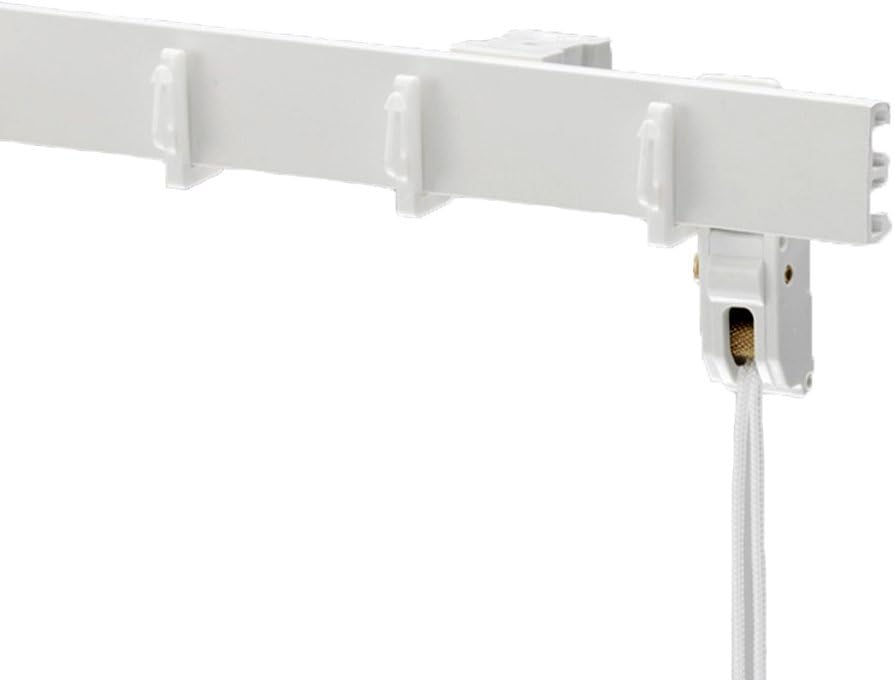 Swish Ruche Austrian Roman Window Blind Track - White Plastic - Corded ...