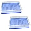 ZHIBANG 96 Well PCR Tube Rack for 0.2ml Micro Tube, Pack of 2 (Blue) in ...