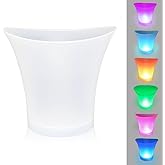 Amazon.com: LED Ice Bucket Bulk 6.5 L Large Capacity Light Ice Wine ...
