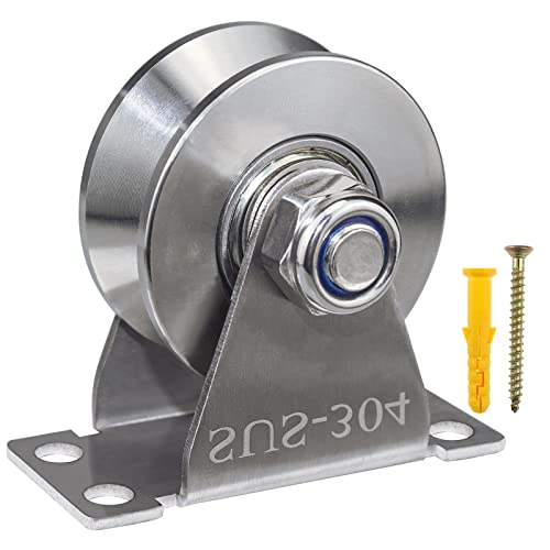 Groove Wheel Pulley Stainless Steel Pulley Block Super Silent Single ...