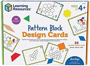 Learning Resources Pattern Block Design Cards, Color Recognition, STEM Toy, Ages 4+ price in ...