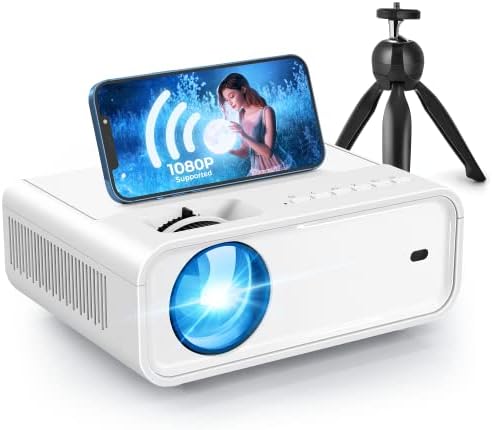 Acrojoy Portable Mini Projector with 5G WiFi and Bluetooth, 1080P ...