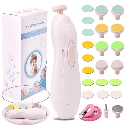 Baby Nail Trimmer Electric Nail File Baby Nail Clippers, 20 in 1 Safe ...