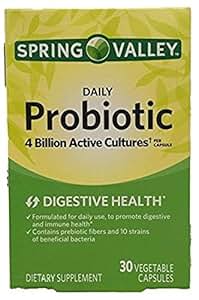 Amazon.com: Spring Valley Daily Probiotic Dietary Supplement Capsules ...