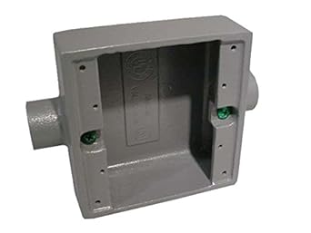 Killark 2FSC-2M Cast Device Box, Deep, Duraloy Iron, 3/4" Hub, 2 Gang ...