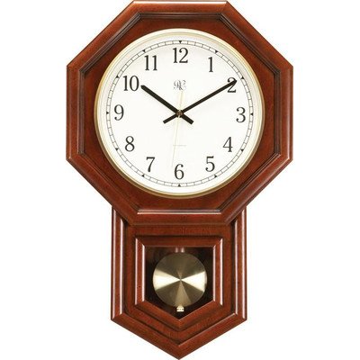 River City Clocks 801-403C 21-Inch Radio-Controlled Schoolhouse Clock ...