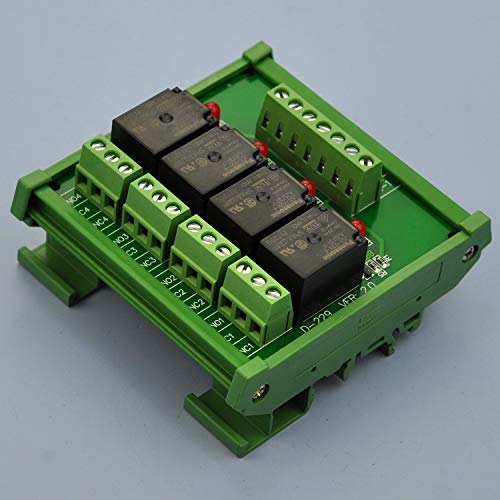 Electronics-Salon DIN Rail Mount 4 SPDT 10Amp Power Relay Interface ...