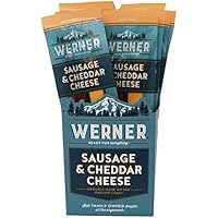 Amazon.com : Werner Sausage & Cheddar Cheese Sticks Pack of 12 – Meat ...