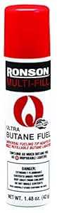 Amazon.com: Ronson 99142 Multi-Fill Ultra Butane Fuel, 1.48 oz./42g: Sports & Outdoors