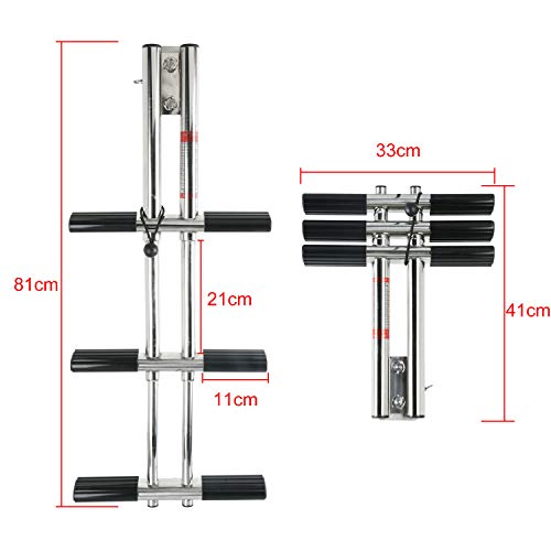 DasMarine Heavy Duty 3 Steps Boat Marine Sport/Diver Ladder 316 ...