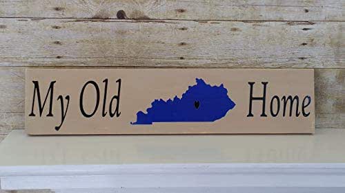 Amazon.com: My Old Kentucky Home Wood Sign - Farmhouse Decor - Kentucky ...