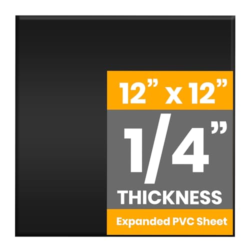 Expanded PVC Sheet – Lightweight Rigid Foam – 6mm (1/4Inch) – 12 x 12 ...