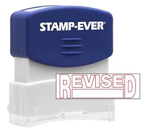 Amazon.com : Stamp-Ever Pre-Inked Message Stamp, Revised, Stamp ...