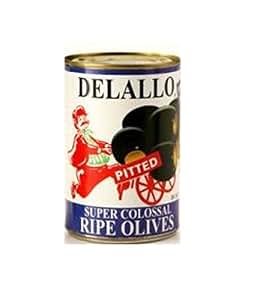 Amazon.com : Delallo Olives, Super Colossal Pitted, 5.75 Ounce (Pack of ...