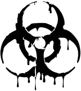 Amazon.com: Biohazard Dripping Blood - Sticker Graphic - Auto, Wall ...