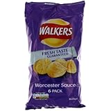 Walkers Crisps Worcester Sauce 34.5 g (Pack of 48): Amazon.co.uk: Grocery