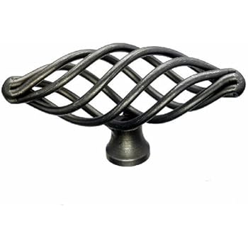 Top Knobs M622 Normandy Oval Twist Knob Steel - Cabinet And Furniture ...