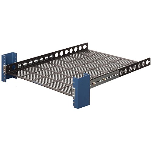 RackSolutions 1U Adjustable Vented 19 Inch Server Rack Mount Shelf 24 ...