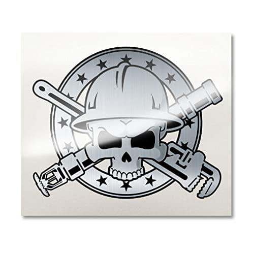 Amazon.com: Sprinkler Fitter Skull Crossbones Decal Sticker - CIR ...
