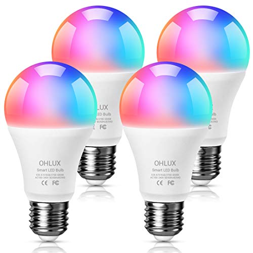 OHLUX Smart Light Bulbs, Color Changing LED Bulbs for Alexa and Google ...