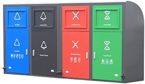 DamiSu Outdoor trash can Outdoor Sorting Trash Can Large Capacity ...