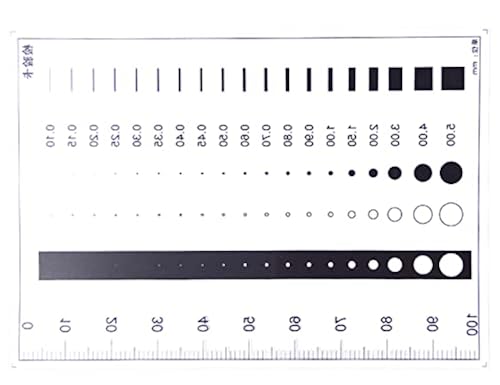 Flaw SEC Size Estimation Chart Dirt Test Gauge for Dot and Line Defects ...