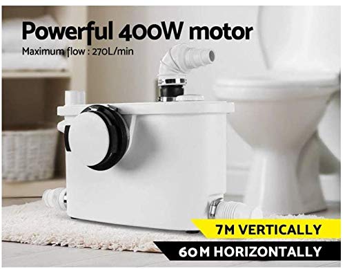 500W Macerator Pump For Macerating Toilet Sewerage Pump With 4 Water Inlets Domestic Waste Water ...