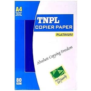 A4 Size Paper 500 Sheets - A4 Sheet Bundle 500 Sheets - 80 GSM TNPL (3 ...
