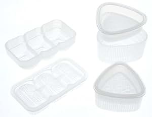 Amazon.com: Rice Mold Set of 2 Barrel + Triangle: Kitchen & Dining