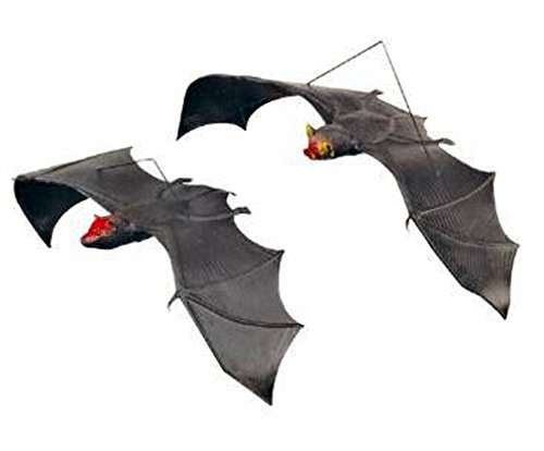 HuntGold Realistic Hanging Rubber Bats for Best Halloween Decoration ...