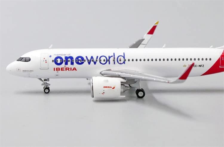 JC Wings Airbus A320NEO Iberia ONEWORLD Livery EC-NFZ Limited Edition 1/400 DIECAST Aircraft Pre ...