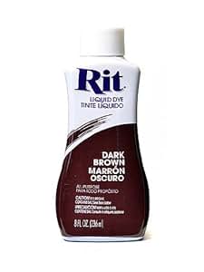 Amazon.com: Rit Dyes dark brown liquid 8 oz. bottle [PACK OF 4 ]