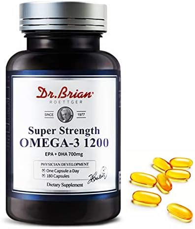 Dr.Brian Omega 3 Fish Oil Supplements, High Absorption rTG Omega 3 Wild Fish Oil 1200mg with Epa ...