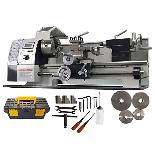 INTBUYING Metal Lathe 8''x16'' Benchtop Mini Lathe Machine Precision ...