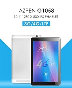 Amazon.com : Azpen G1058 10.1" 4G LTE Quad Core Android Unlocked Tablet ...