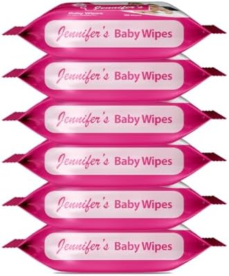 Jennifer's Baby Wipes 30's (Pack of 4 + 2 Free) -Ultra Soft, Alcohol ...
