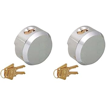 Hidden Shackle Padlock Keyed Alike Locks - Solid Steel High Security (2 ...