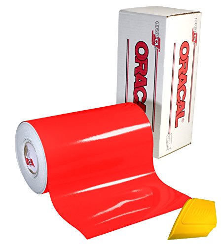 Buy ORACAL 6510 Fluorescent Red Cast Vinyl Wrap 12" x 30" Roll for ...