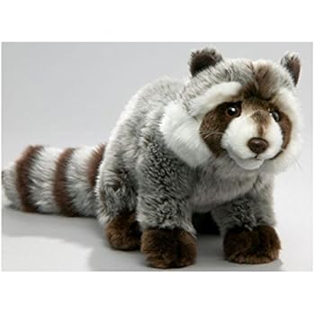 Amazon.com: Carl Dick Raccoon 10 inches 14.5 inches with Tail, 25cm ...