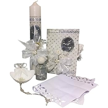 Amazon.com: Kit de Bautismo - Baptism Christening Kit Catholic Handmade ...