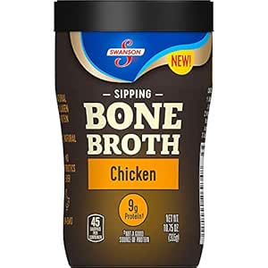 Amazon.com: Swanson Sipping Bone Broth, Chicken Bone Broth, 10.75 Ounce ...