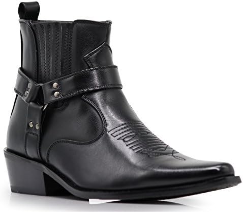 Alberto Fellini Men's Western Cowboy Boots (West01), Black, 9.5 price ...