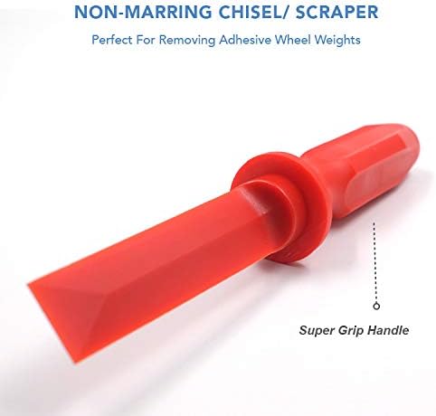 CKAuto Non-Marring Super Grip Plastic Chisel Scraper, Wheel Weight ...