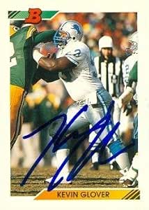Kevin Glover autographed Football Card (Detroit Lions) 1992#520 - NFL ...